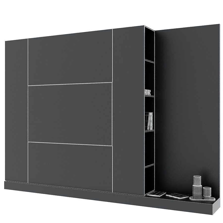 Tv Wall Set 10 3D Model for Corona | CGMood
