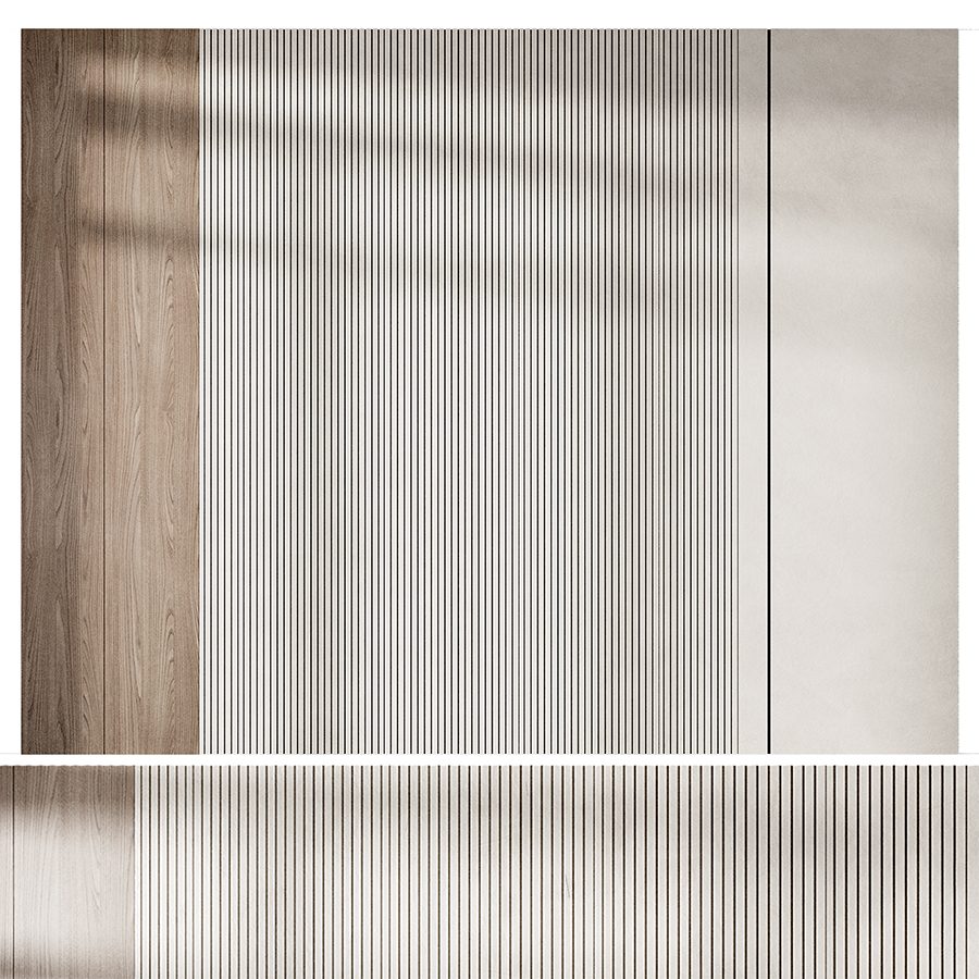 Wall Panel 26 - 3D Model for Corona