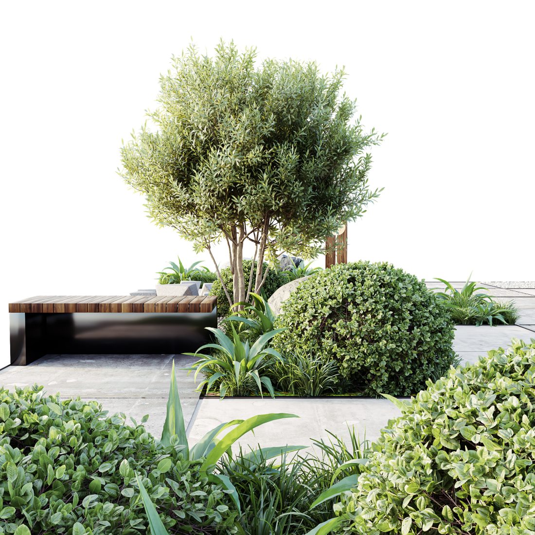 Av Outdoorplant Landscape Architectural 01 - 3D Model for VRay, Corona