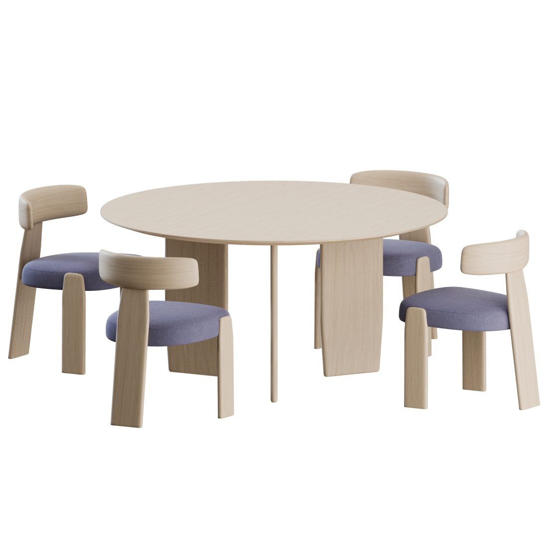 Oru Dining Set01 By Andreu World - 3D Model for Corona