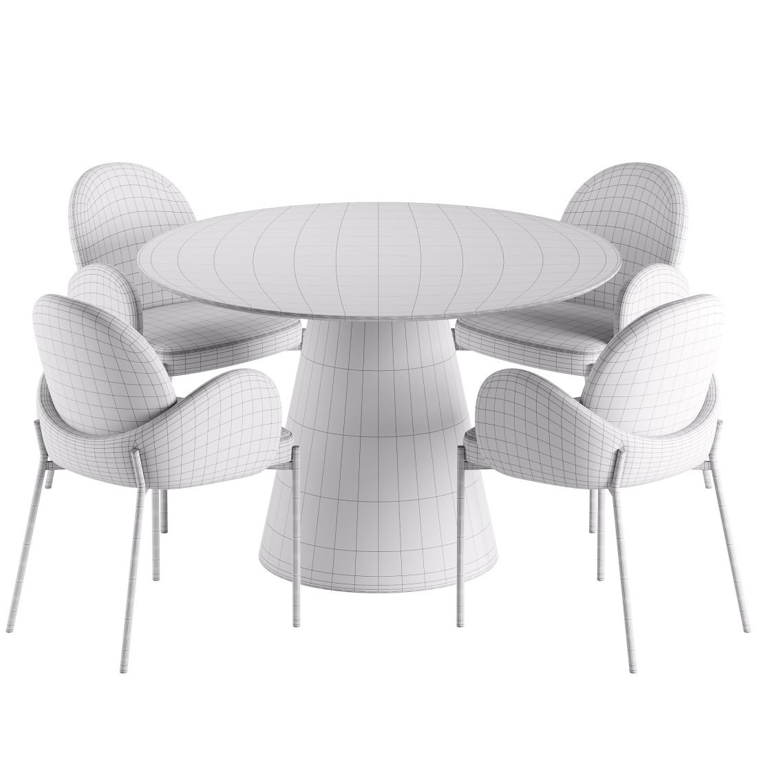 Macy Dining Chair And Lori Table 3D Model for Corona | CGMood
