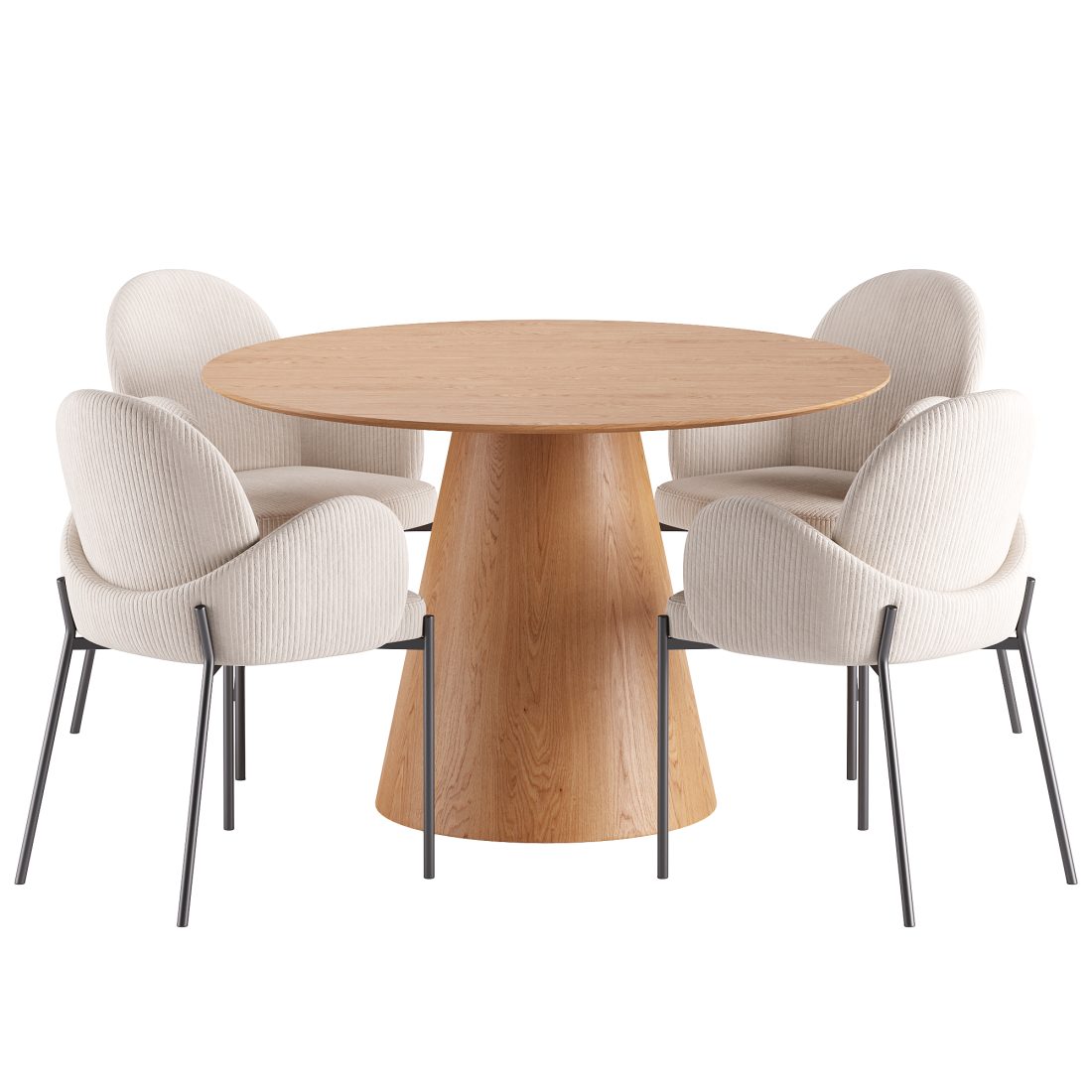 Macy Dining Chair And Lori Table 3D Model for Corona | CGMood
