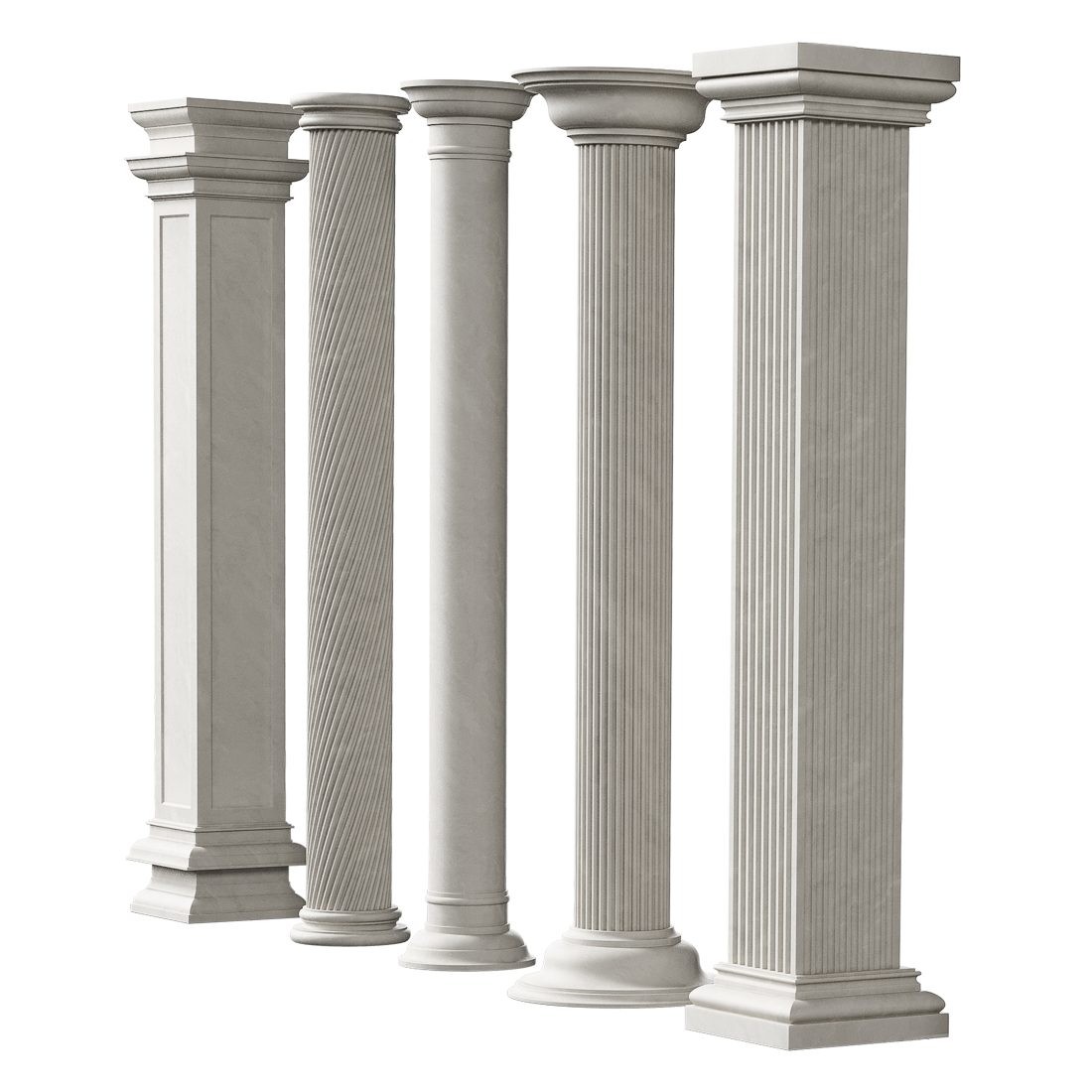 30 Columns & Balusters With Classic Design 3D Model for Corona | CGMood