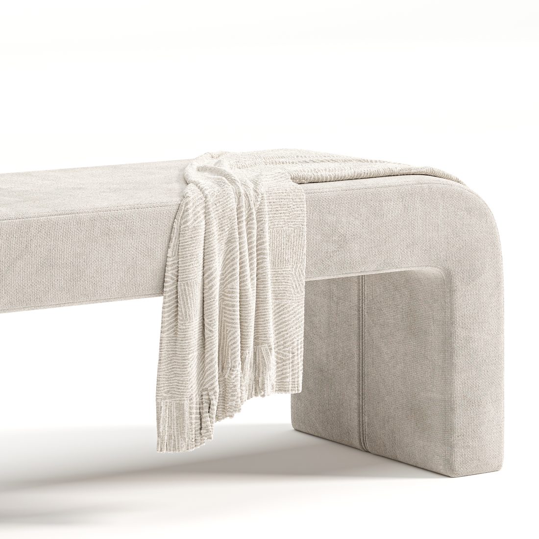 Ринт пуф, Rint Banquette Rint Bucle Forest By Diva - 3D Model for VRay ...