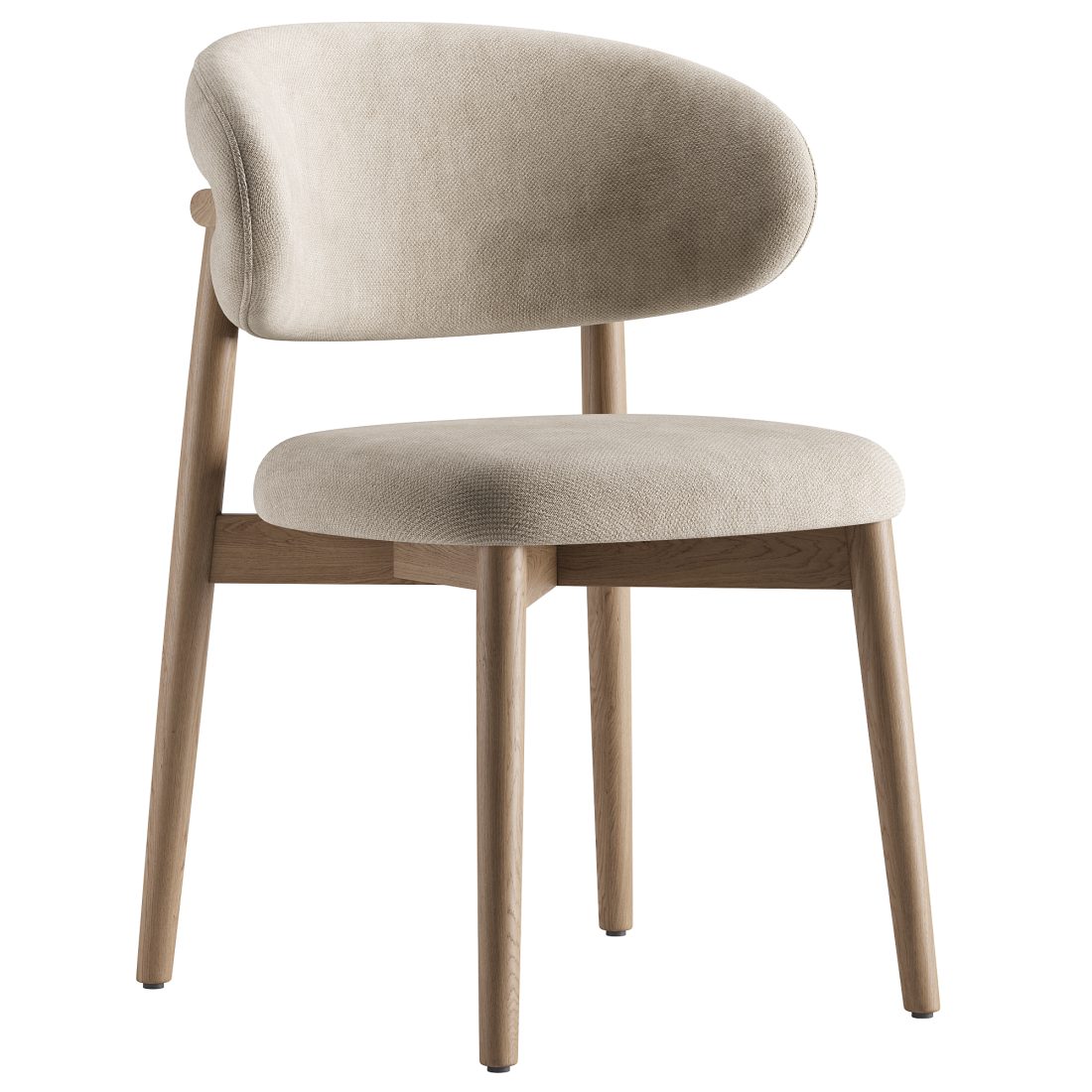 Ferrara Wood Chair - 3D Model for Corona