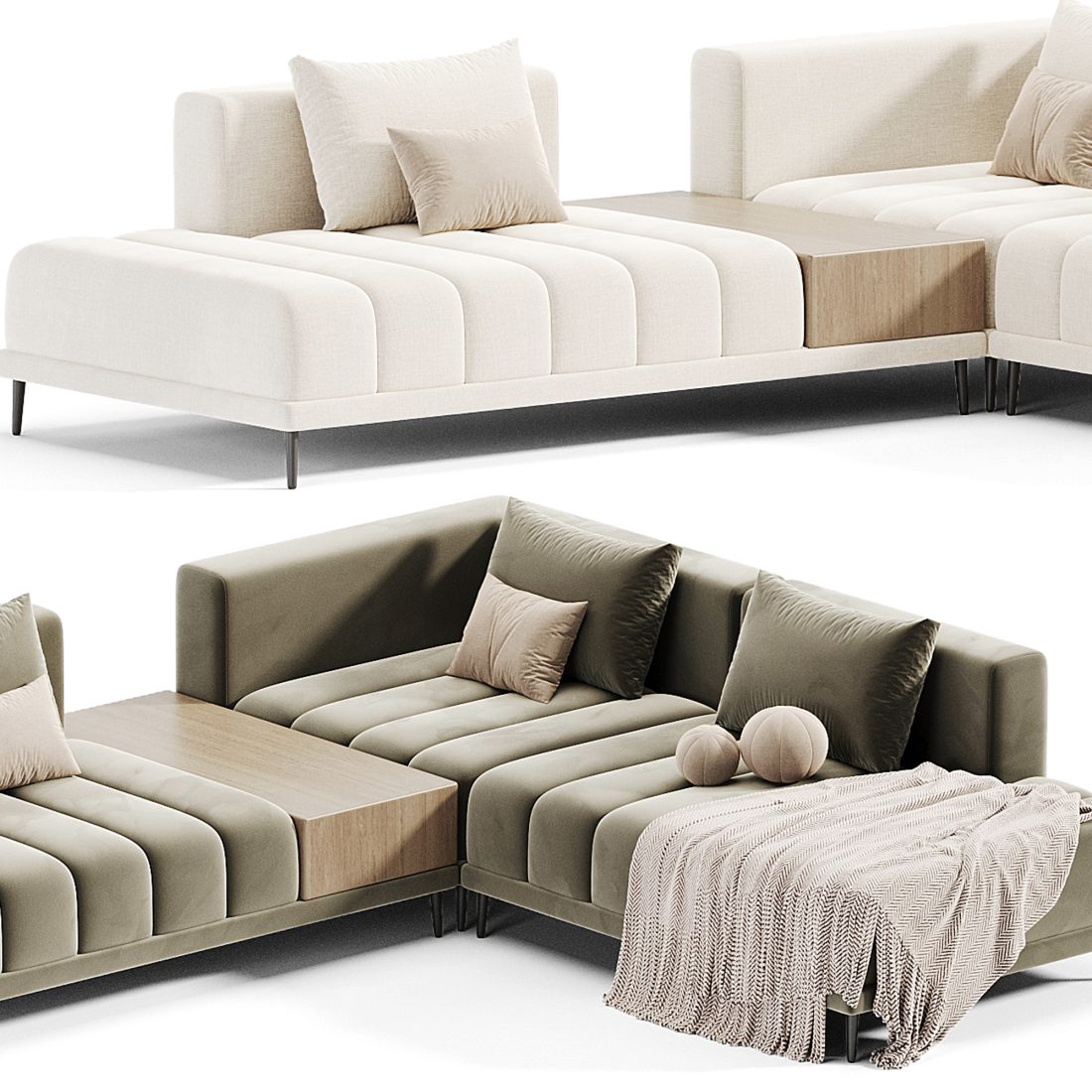 Laina Sofa - 3D Model for Corona