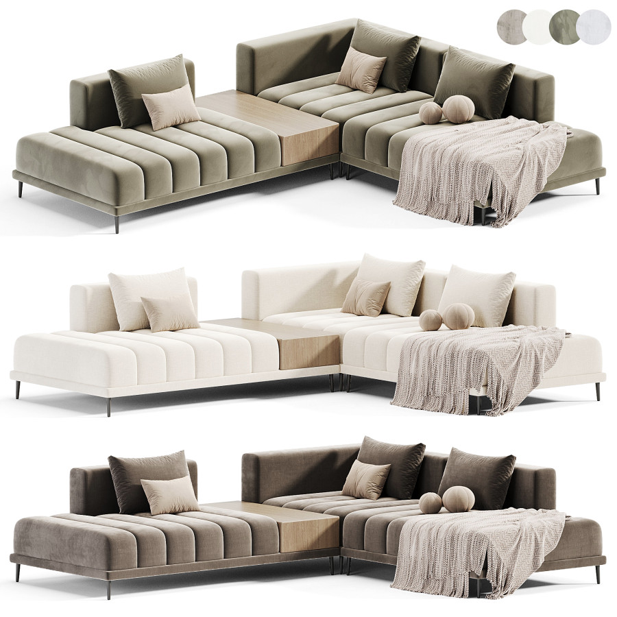 Laina Sofa - 3D Model for Corona