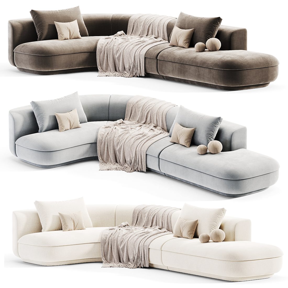 Piaf Sofa 3D Model for Corona | CGMood