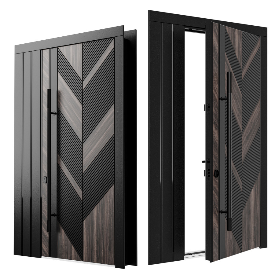 Enterance Door Set 001 3D Model for Corona | CGMood