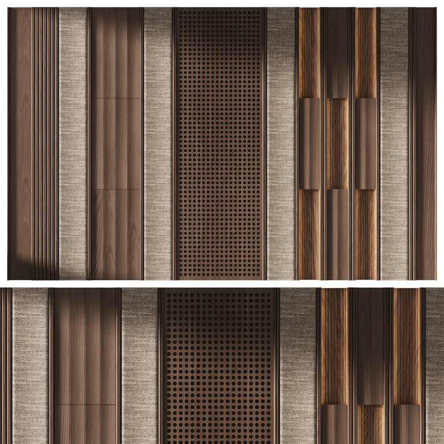Decorative V71 Wall Panels 3D Model for VRay, Corona | CGMood
