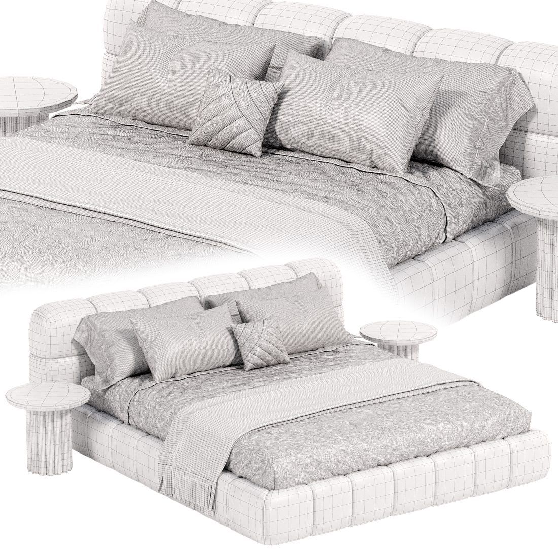 Boletto Bed - 3D Model for Corona