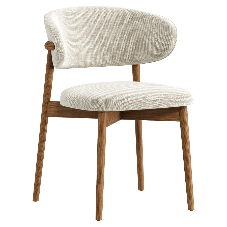 Oleandro Wood Chair - 3D Model for Corona