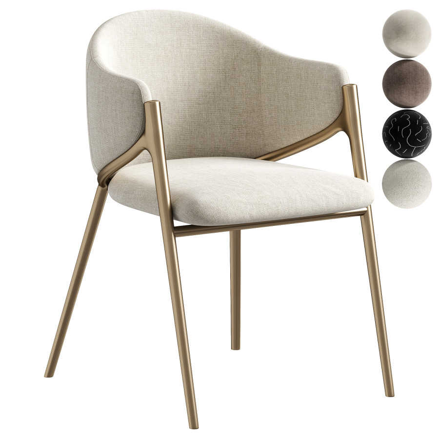Coach Chair - 3D Model for Corona