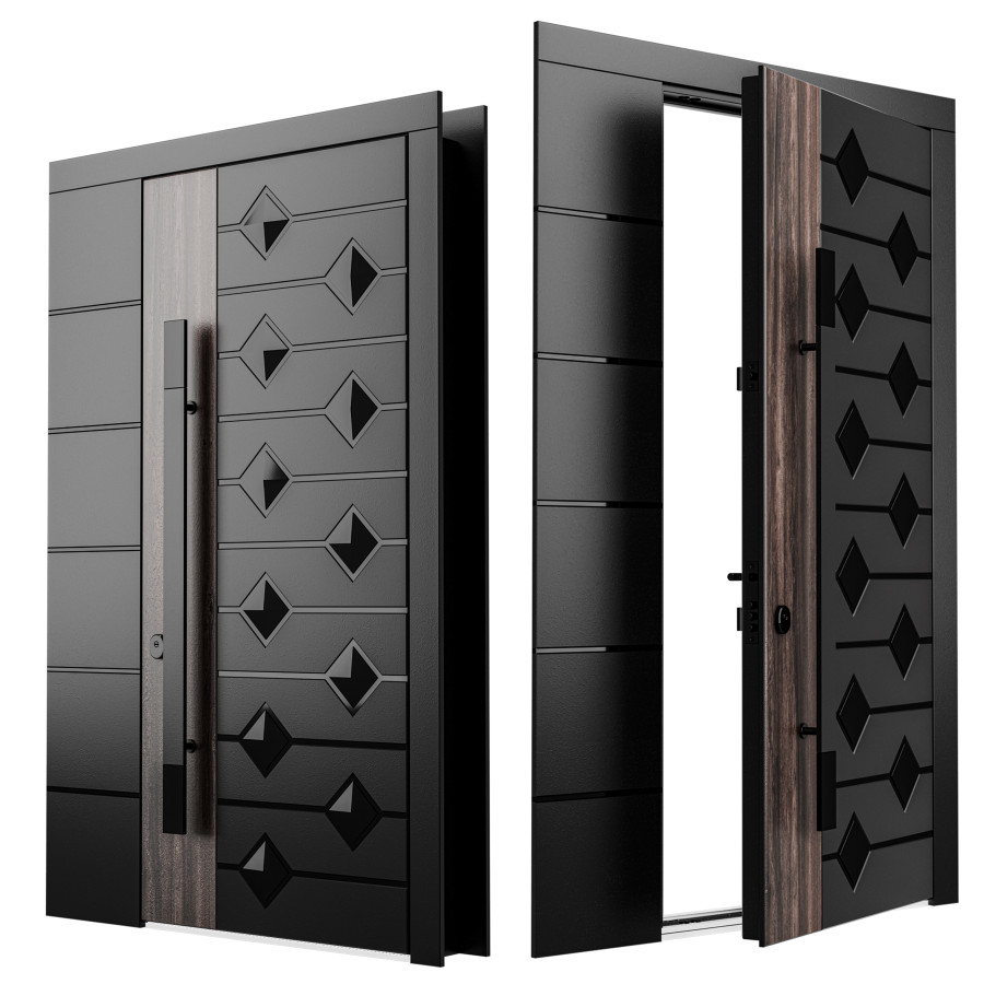Enterance Door Set 002 3D Model for Corona | CGMood