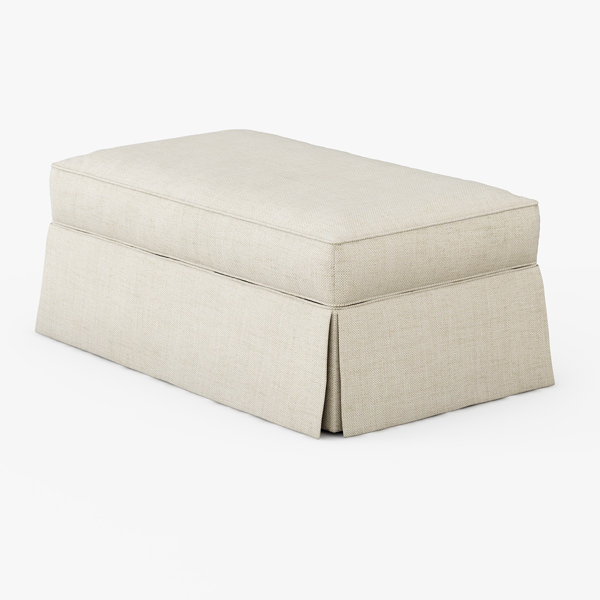 Charlotte Iii Storage Ottoman - 3D Model for VRay
