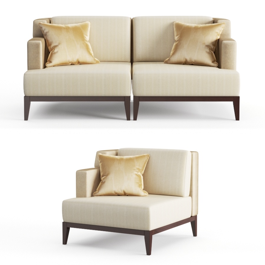 Ecart International - Toi&moi Armchair - 3D Model for VRay