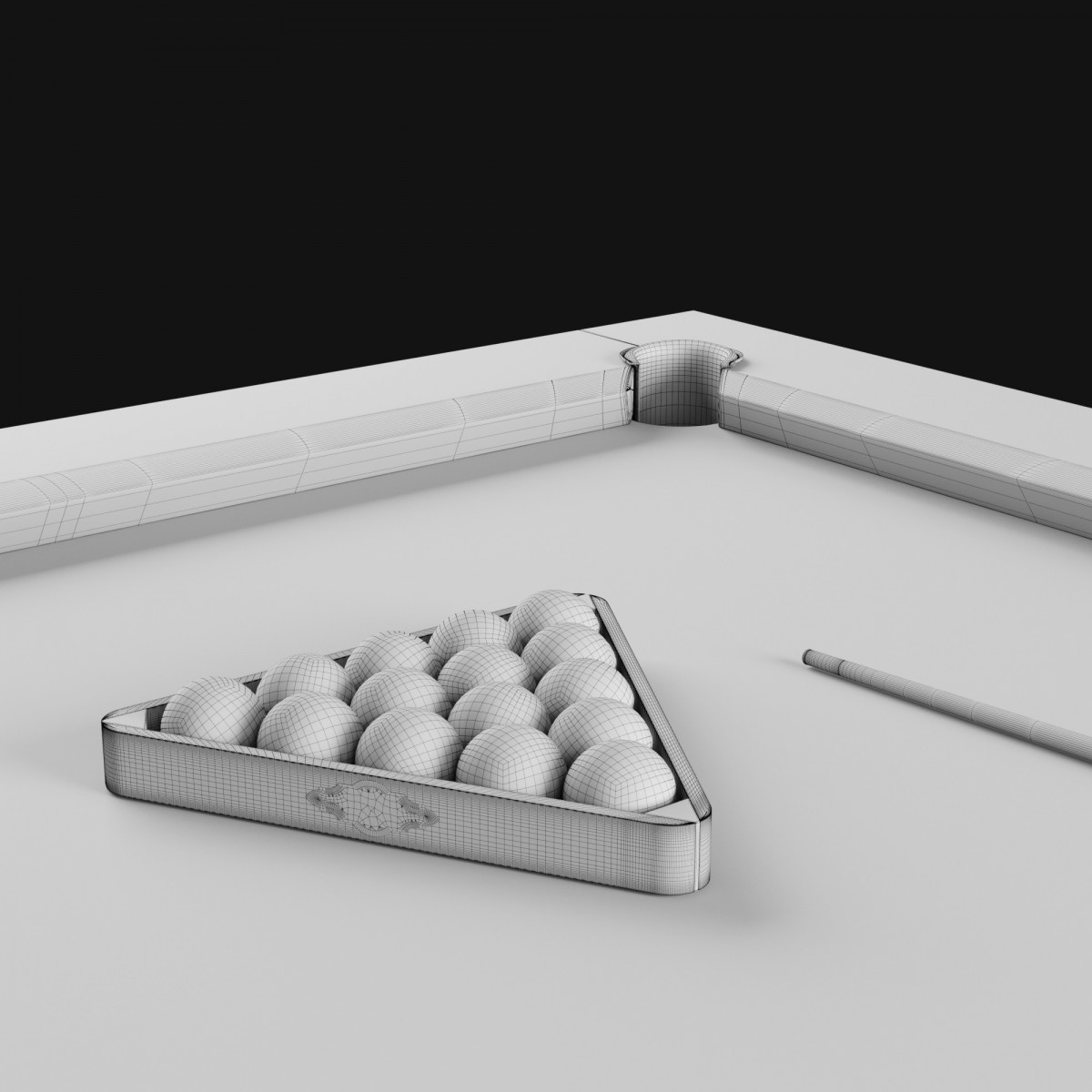 Rh Brunswick Parsons Billiards Table - 3D Model for Corona