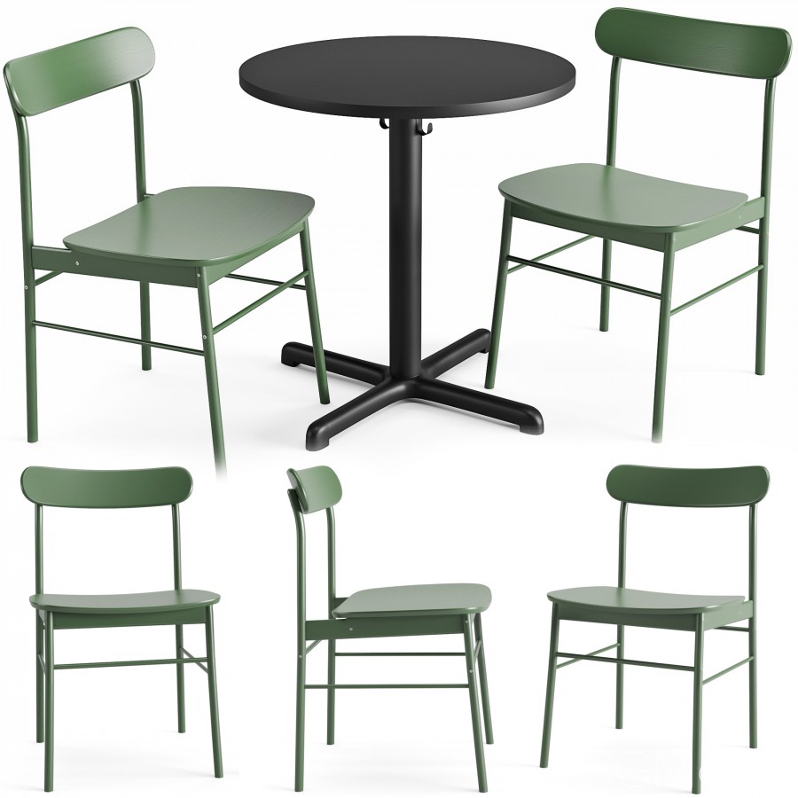 Table And Chair Stensele Ronninge - 3D Model for VRay, Corona