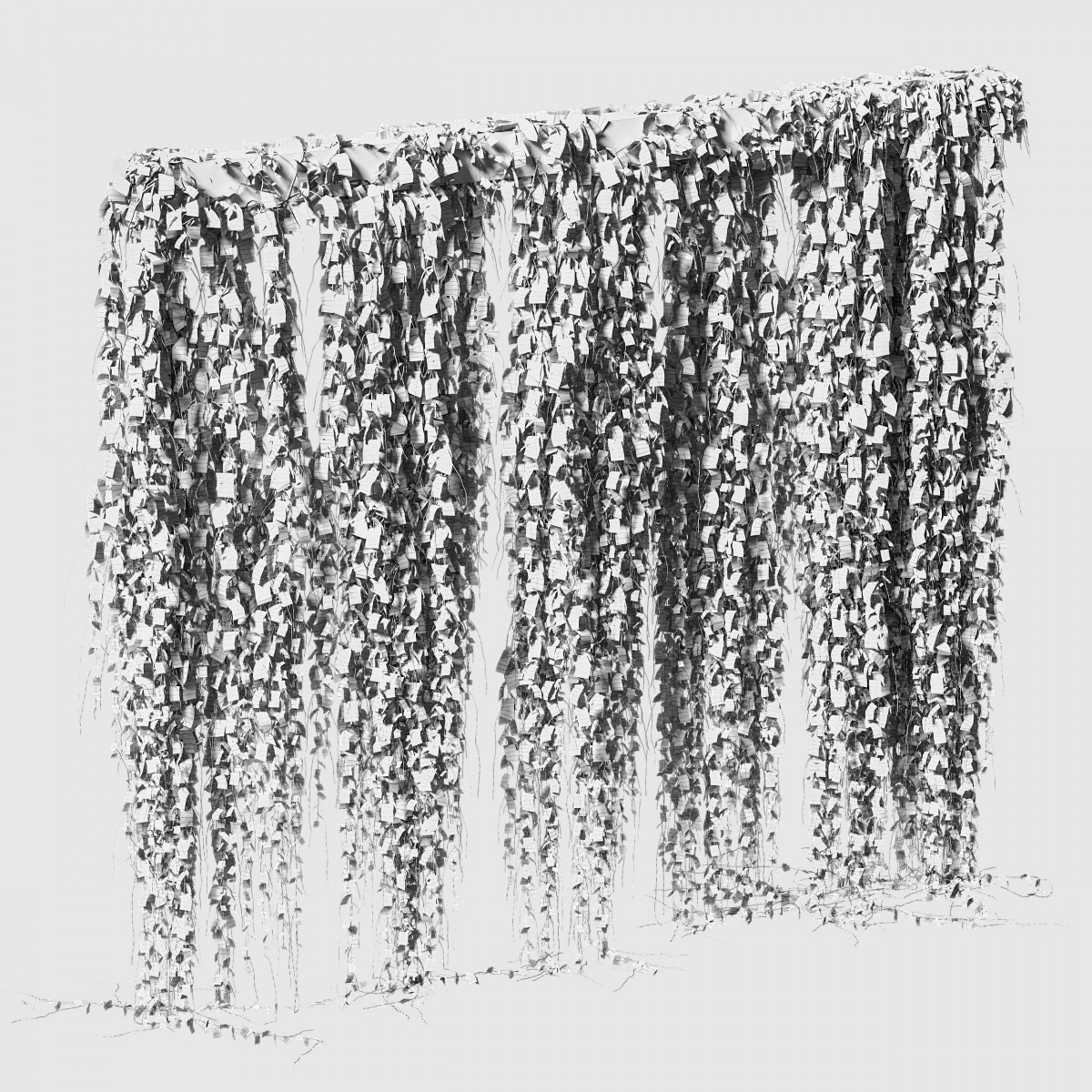 Partition From The Leaves Of The Plant - 3D Model for VRay, Corona