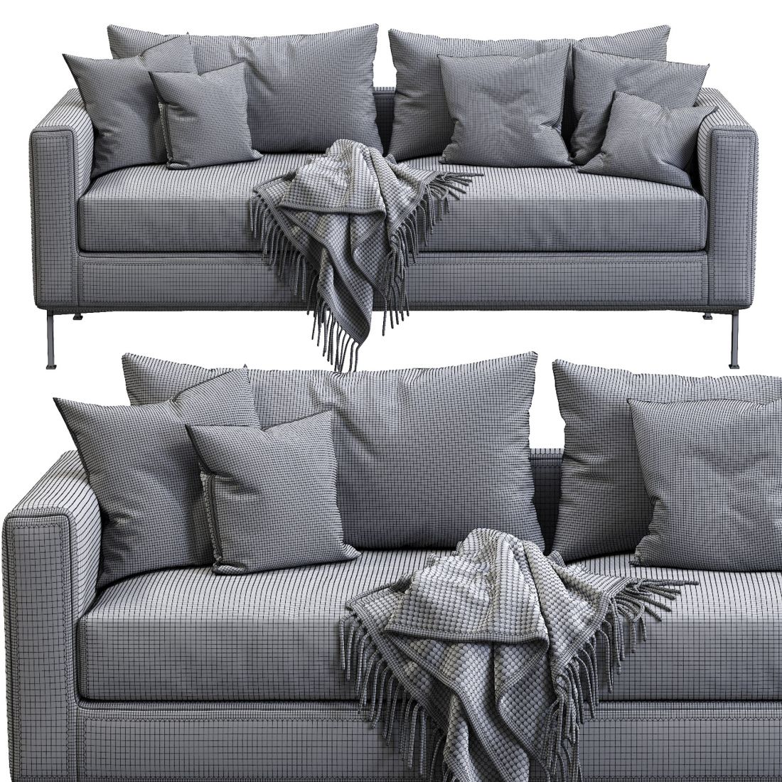 Livingdivani Sofa Box - 3D Model for Corona