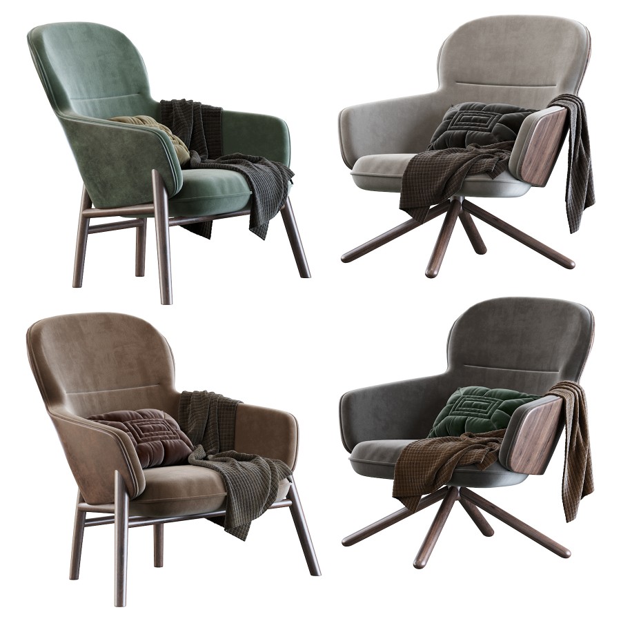 Connection Hygge Chair - 3D Model for Corona