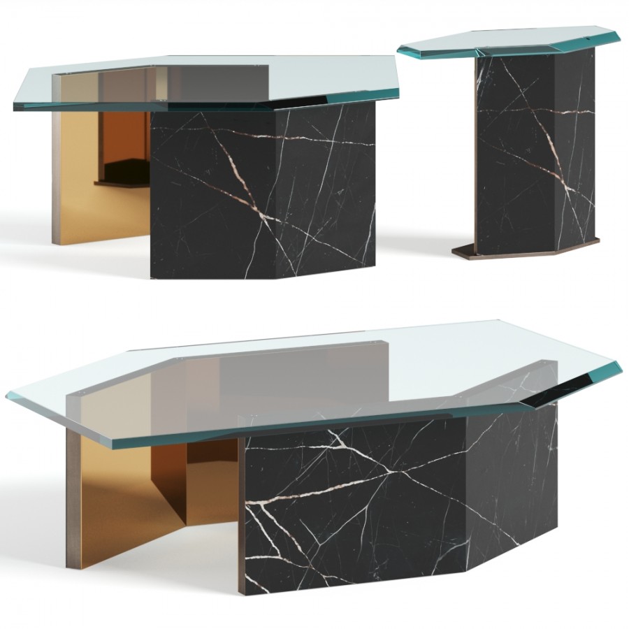Reflex Cubitum Coffee & Side Tables 3D Model for VRay, Corona | CGMood