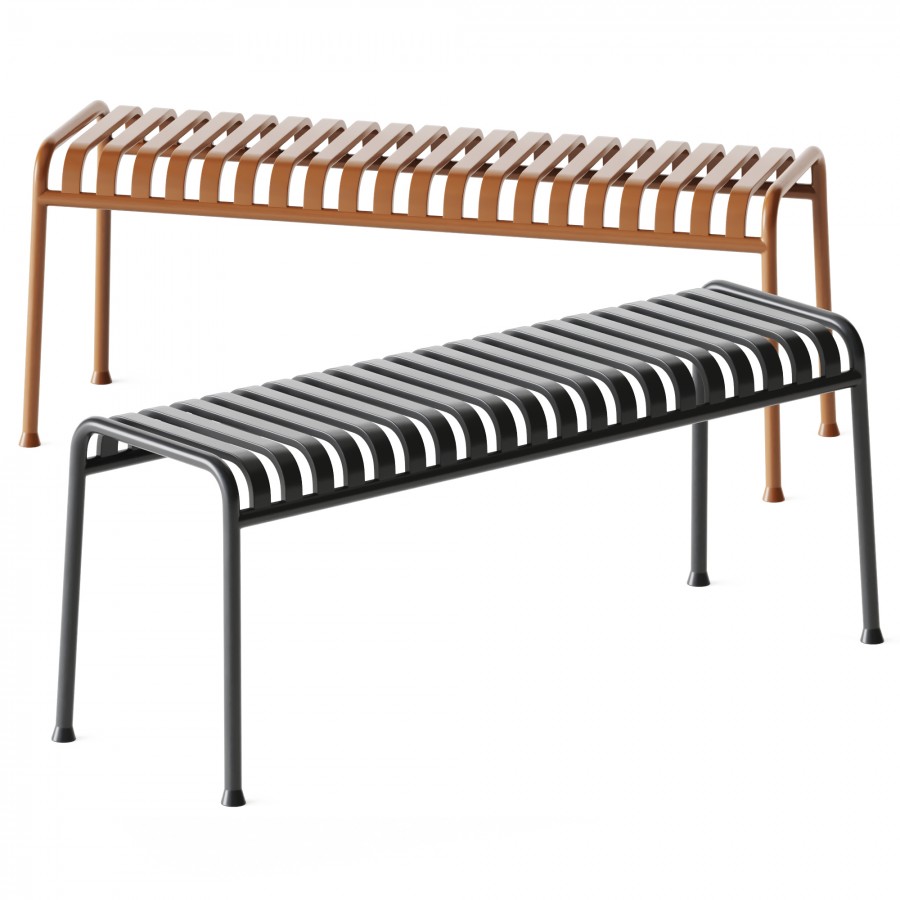 Palissade Bench Olive By Hay - 3D Model for Corona