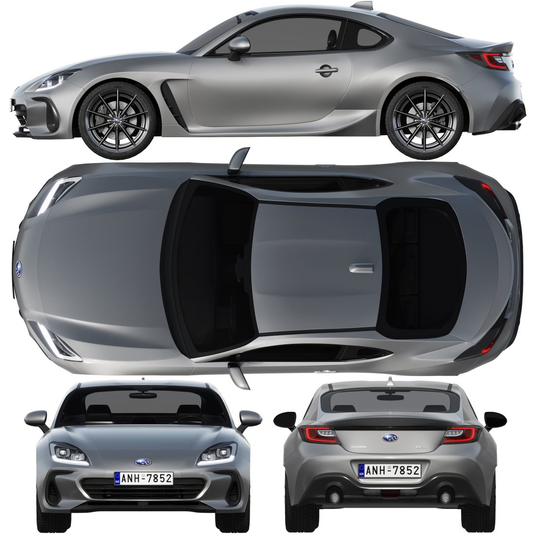 Subaru BRZ 2022 - 3D Model for Corona