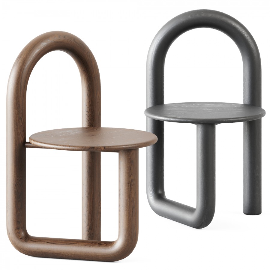 Mono Chair In Ebonized Ash By The Artling - 3D Model for Corona