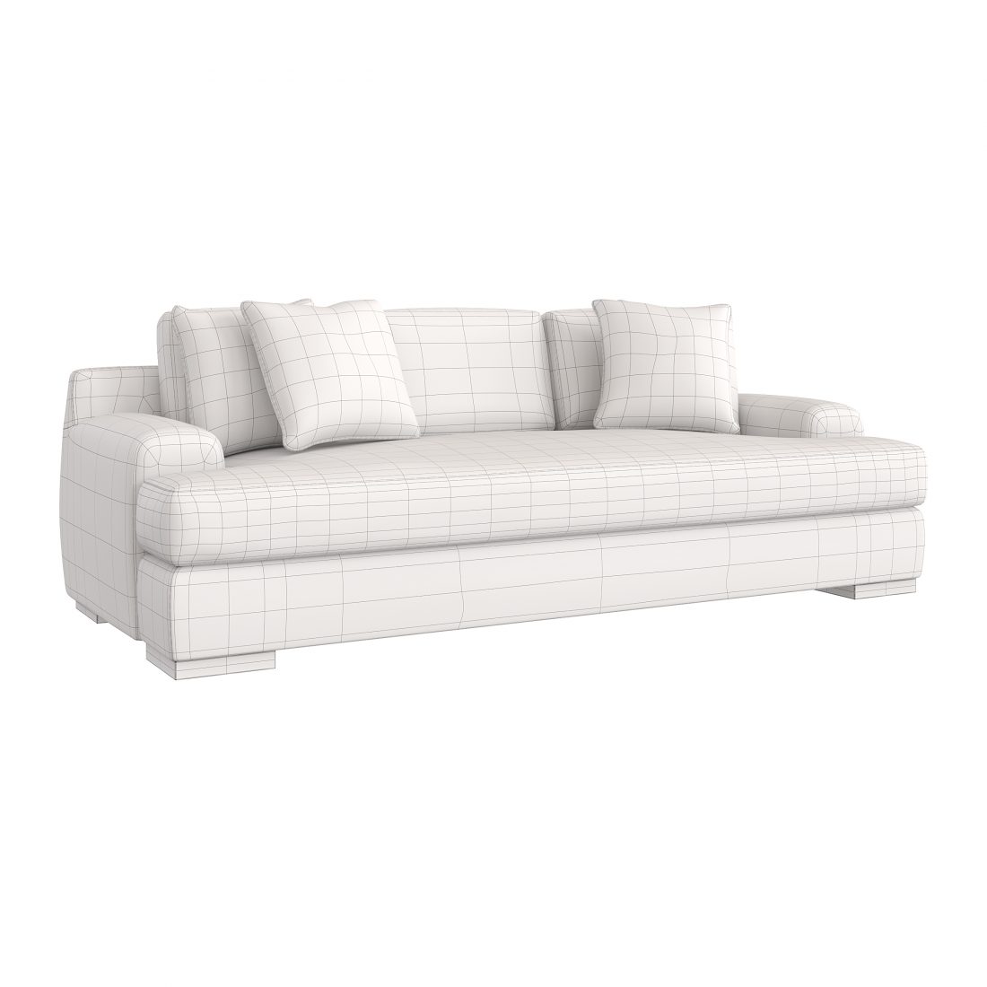 Bernhardt Andie Leather Sofa - 3D Model for VRay, Corona
