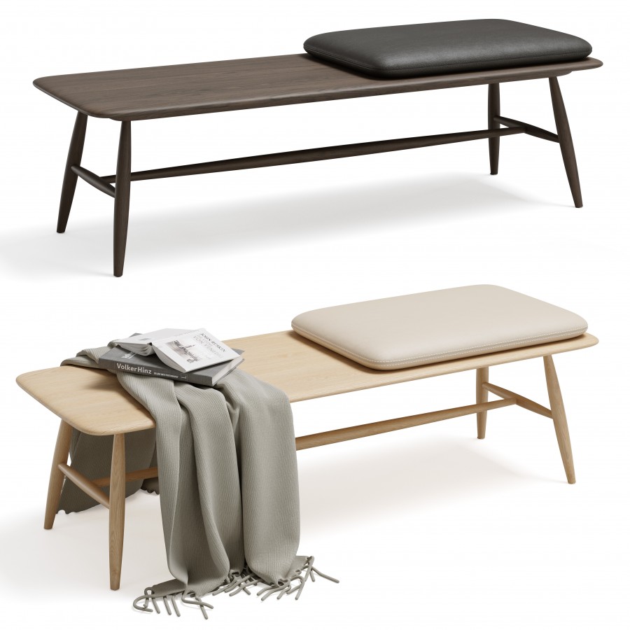 Lucian Ercolani Von Bench With Pad - 3D Model for VRay, Corona