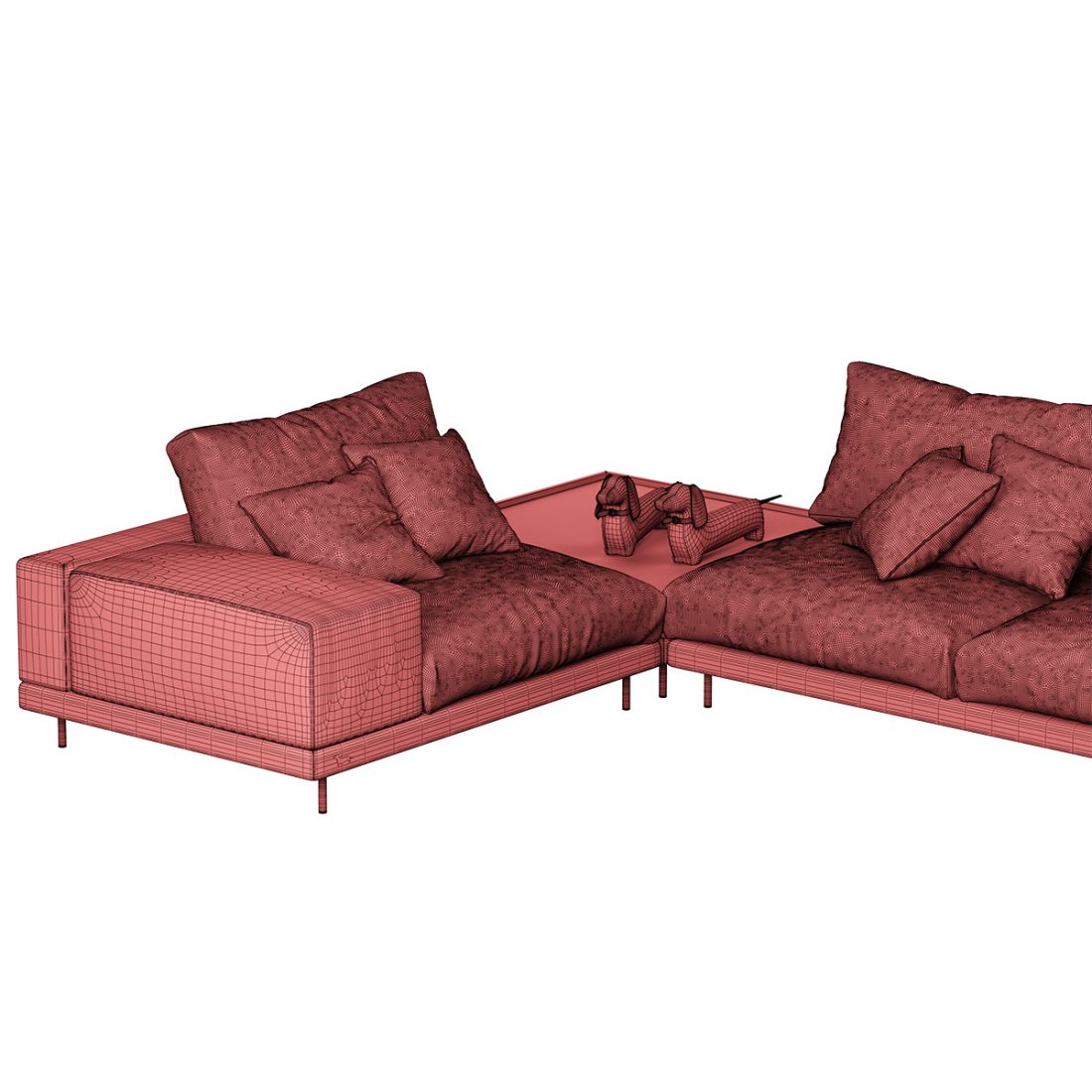 Sofa Space Sectional M Sofaclub 3D Model for Corona | CGMood