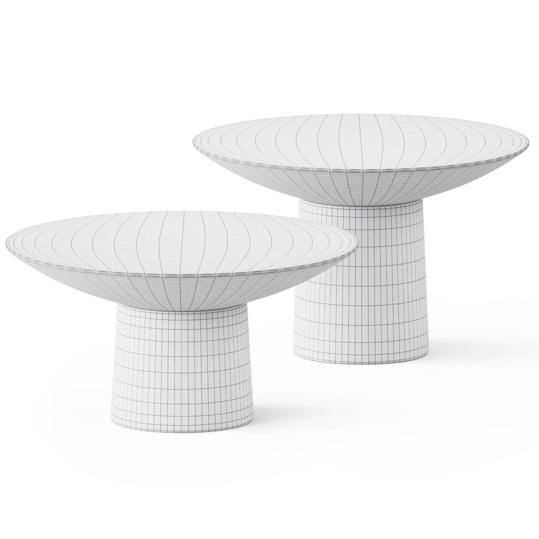 Wooden Side Coffee Tables Oskar By Hamilton Conte - 3D Model for Corona