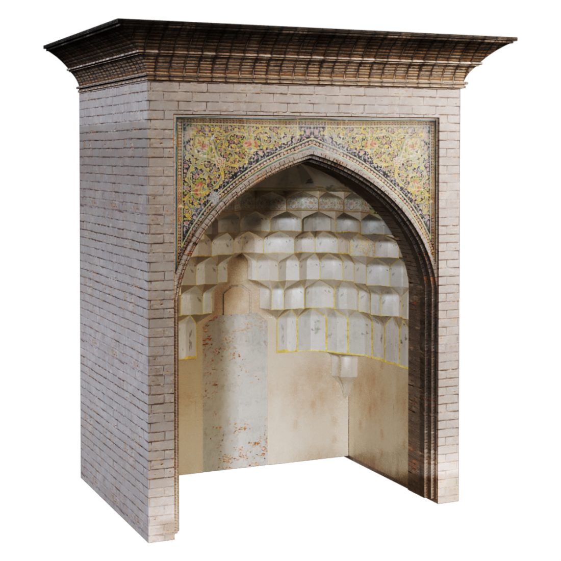 Old Islamic Turkish Arch Muqarnas Set 135 3D Model for VRay | CGMood