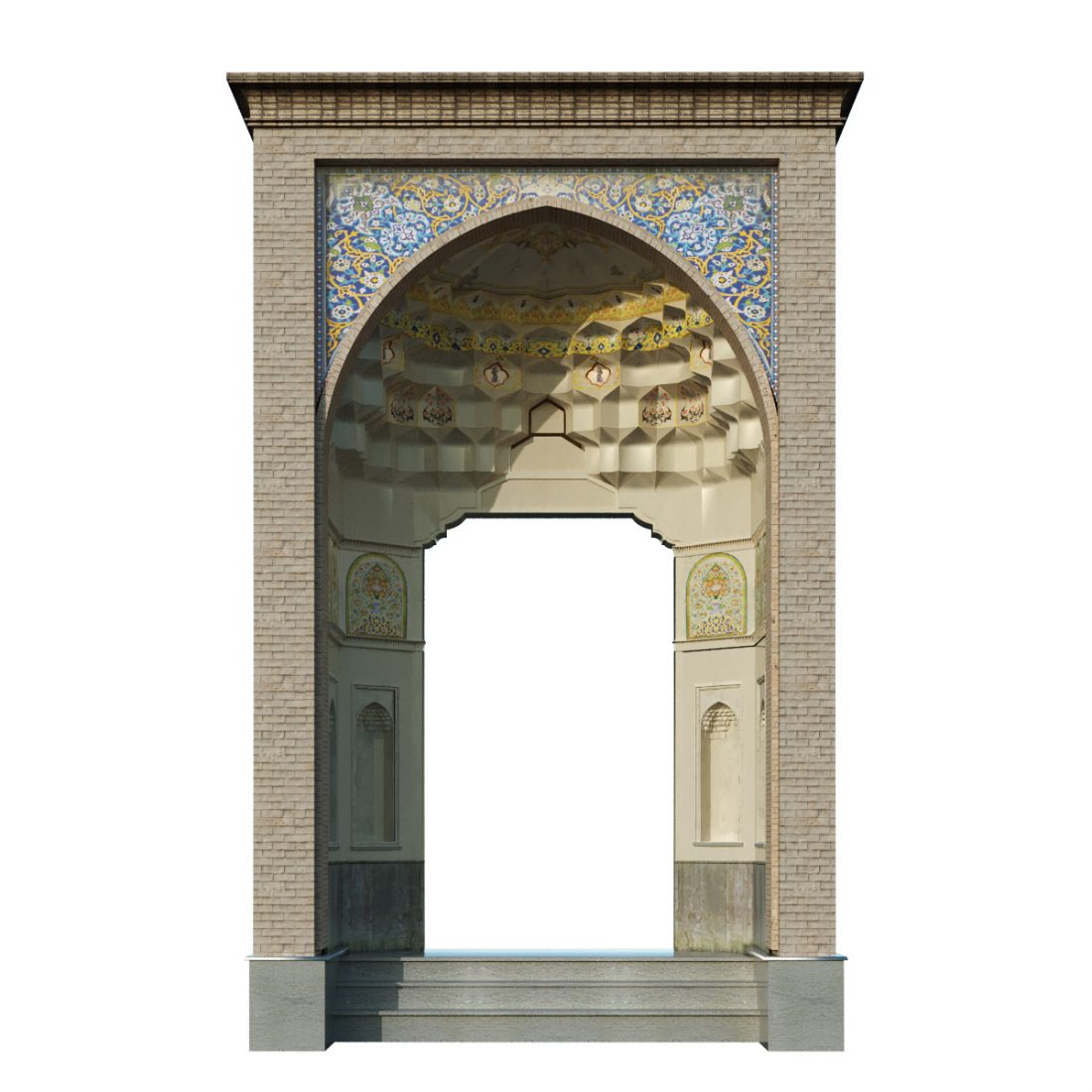 Old Turkish Arch Muqarnas Set 142 3D Model for VRay, Corona | CGMood