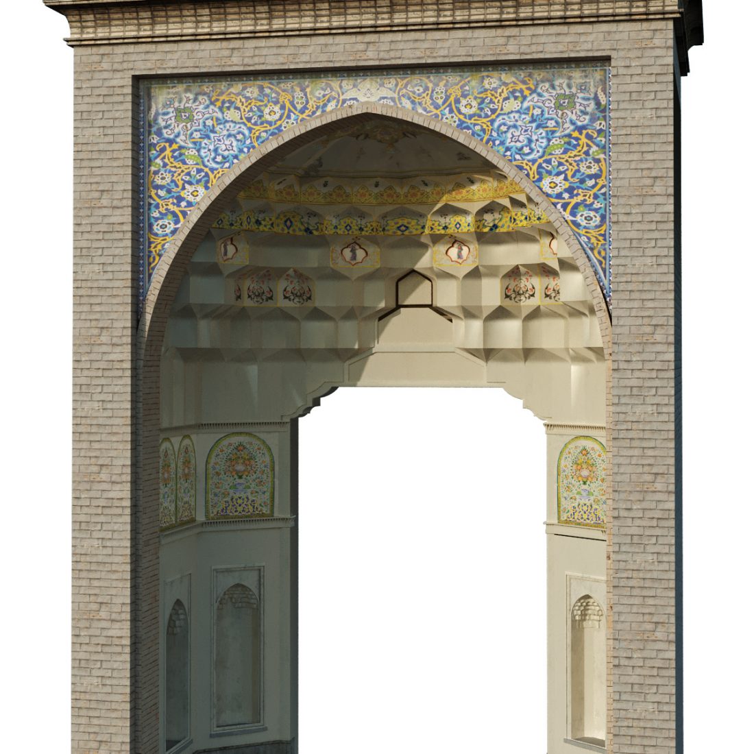 Old Turkish Arch Muqarnas Set 142 3D Model for VRay, Corona | CGMood