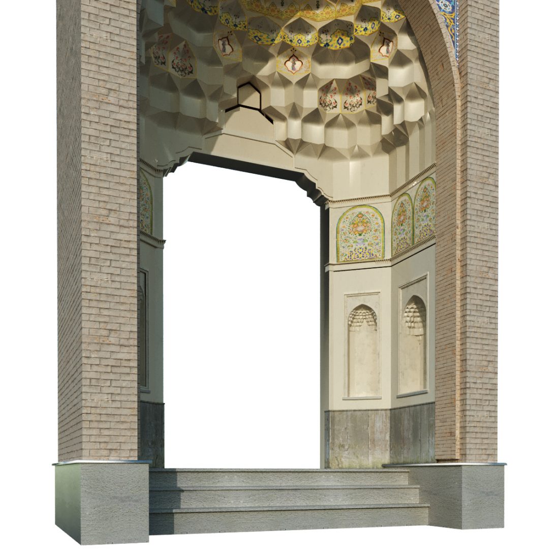 Old Turkish Arch Muqarnas Set 142 3D Model for VRay, Corona | CGMood