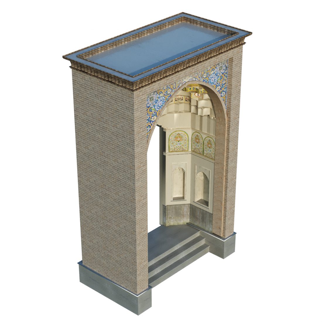 Old Turkish Arch Muqarnas Set 142 3D Model for VRay, Corona | CGMood