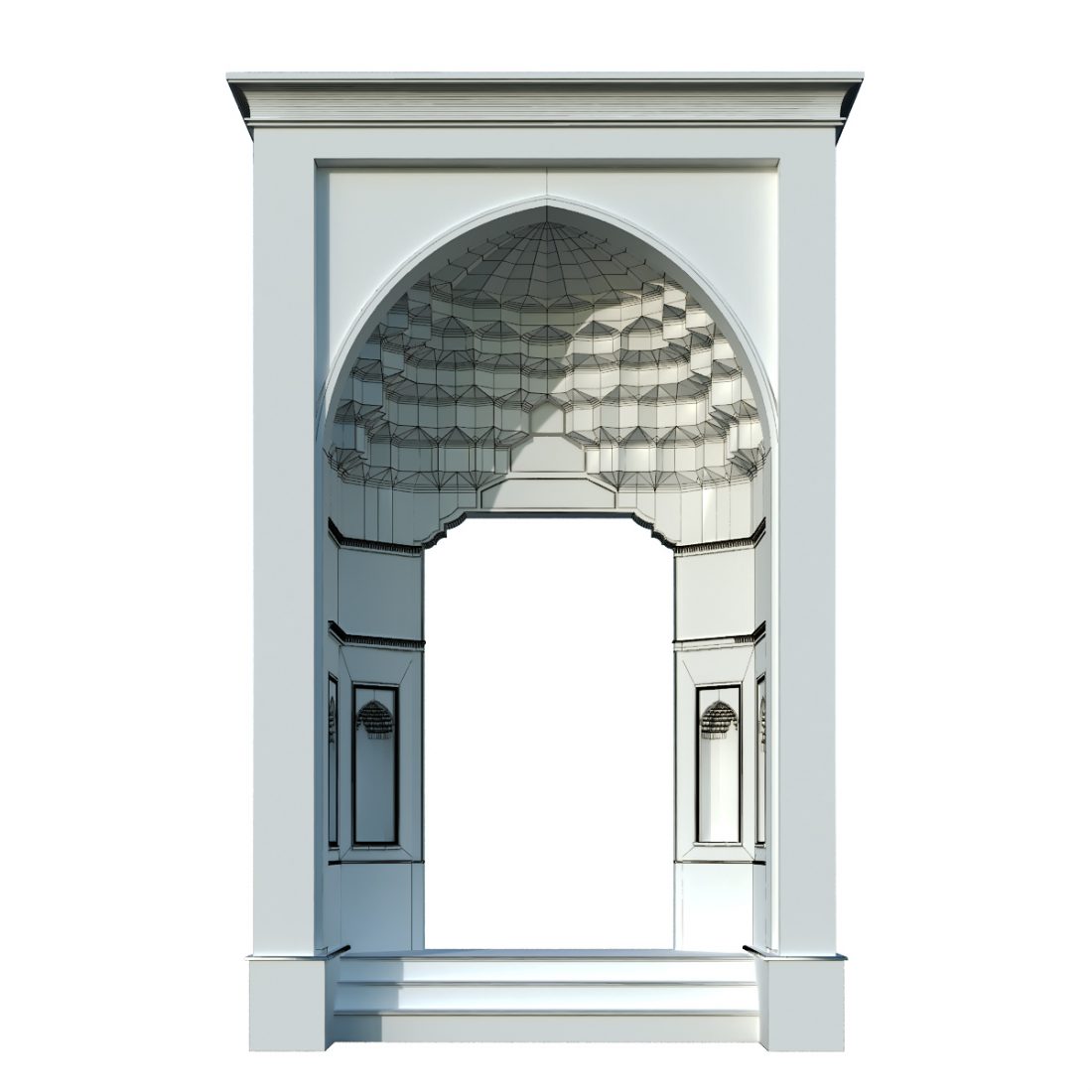 Old Turkish Arch Muqarnas Set 142 3D Model for VRay, Corona | CGMood