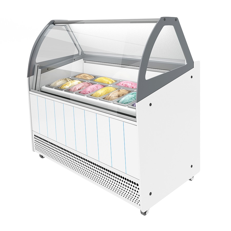 Ice Cream Cabinet Isa Bermuda View - 3D Model for VRay, Corona