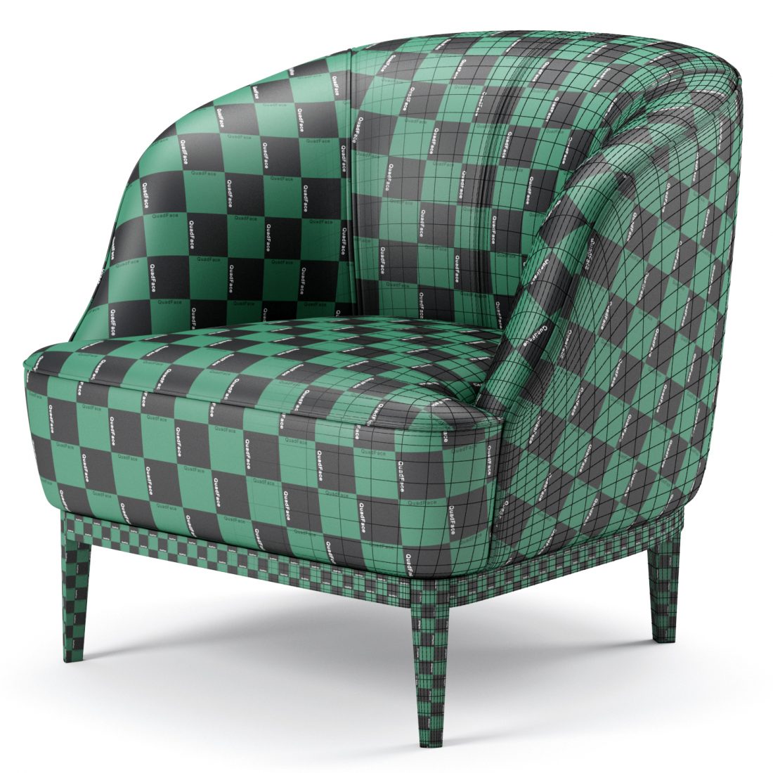 Lloyd Chair The Sofa & Chair Company - 3D Model for VRay