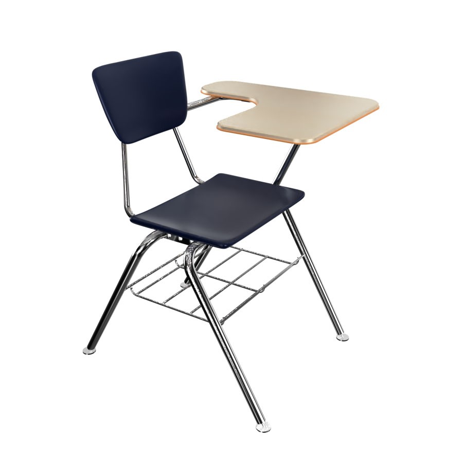 Student Desk And Chair - 3D Model for