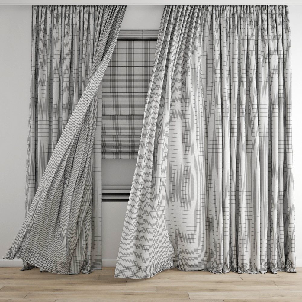 Curtain 346/wind Blowing Effect 9 3D Model for VRay | CGMood