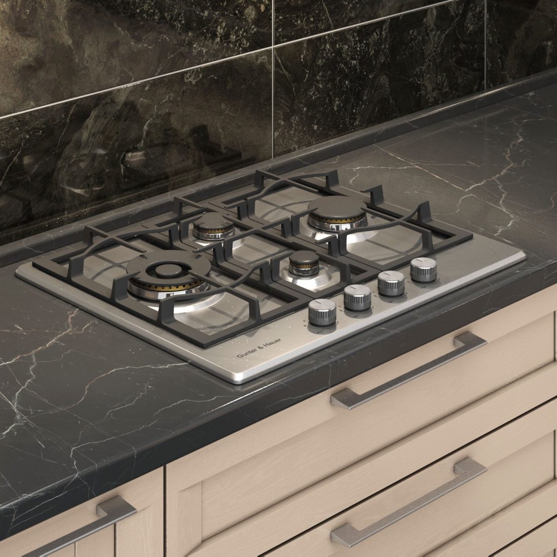 Kitchen Portofino - 3D Model for VRay