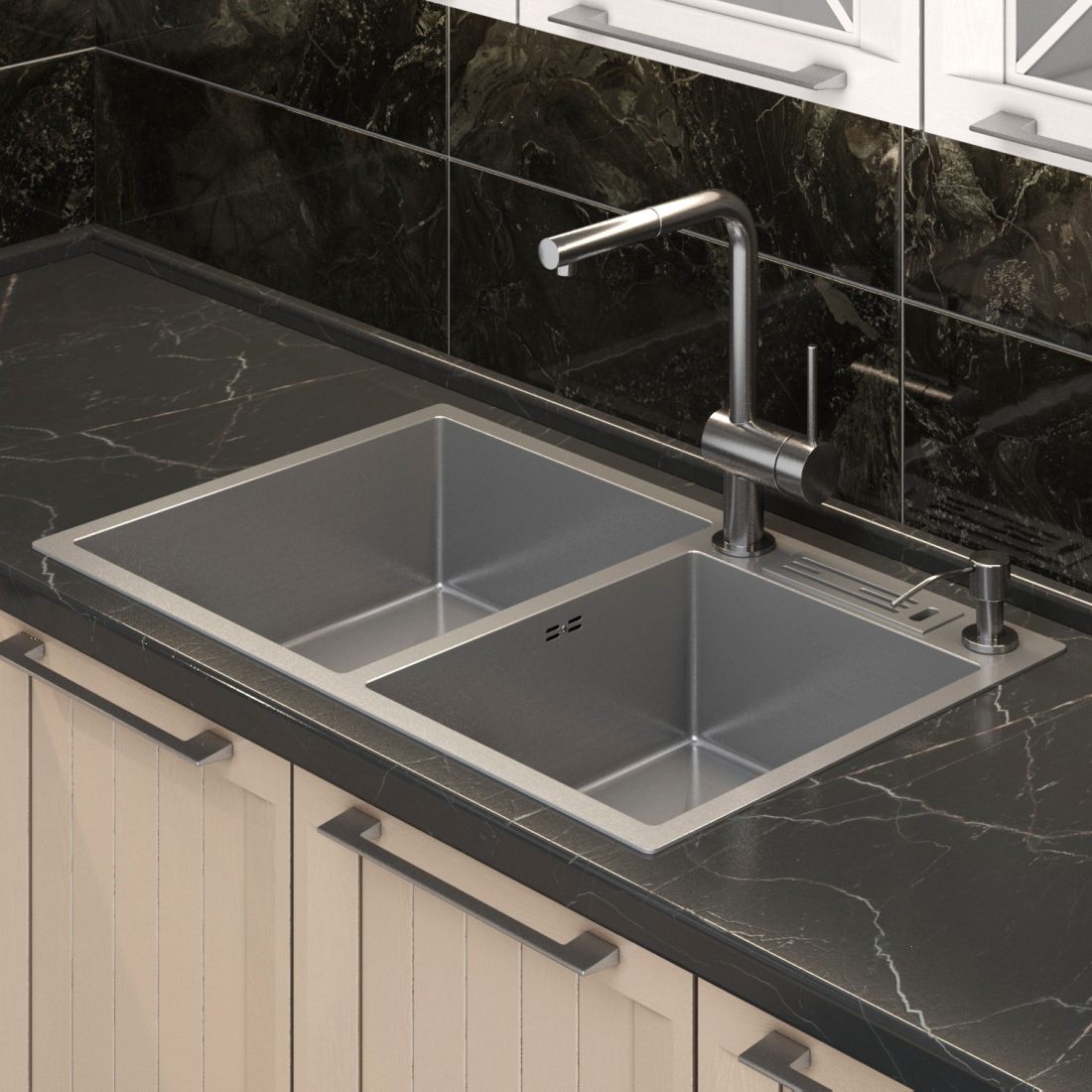 Kitchen Portofino - 3D Model for VRay