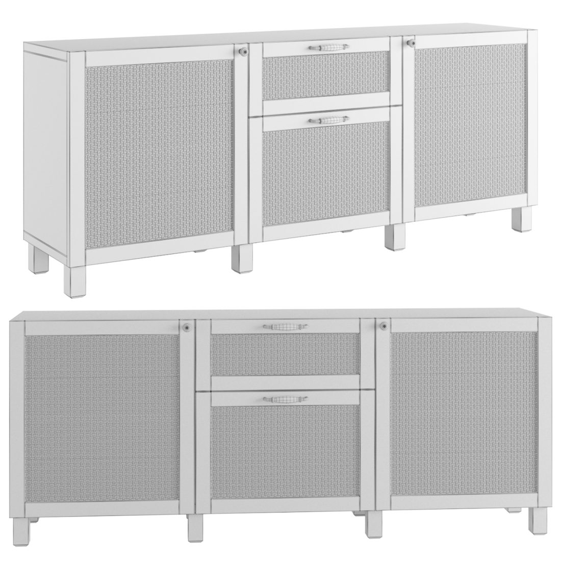 Besta Storage Combination - 3D Model for VRay, Corona