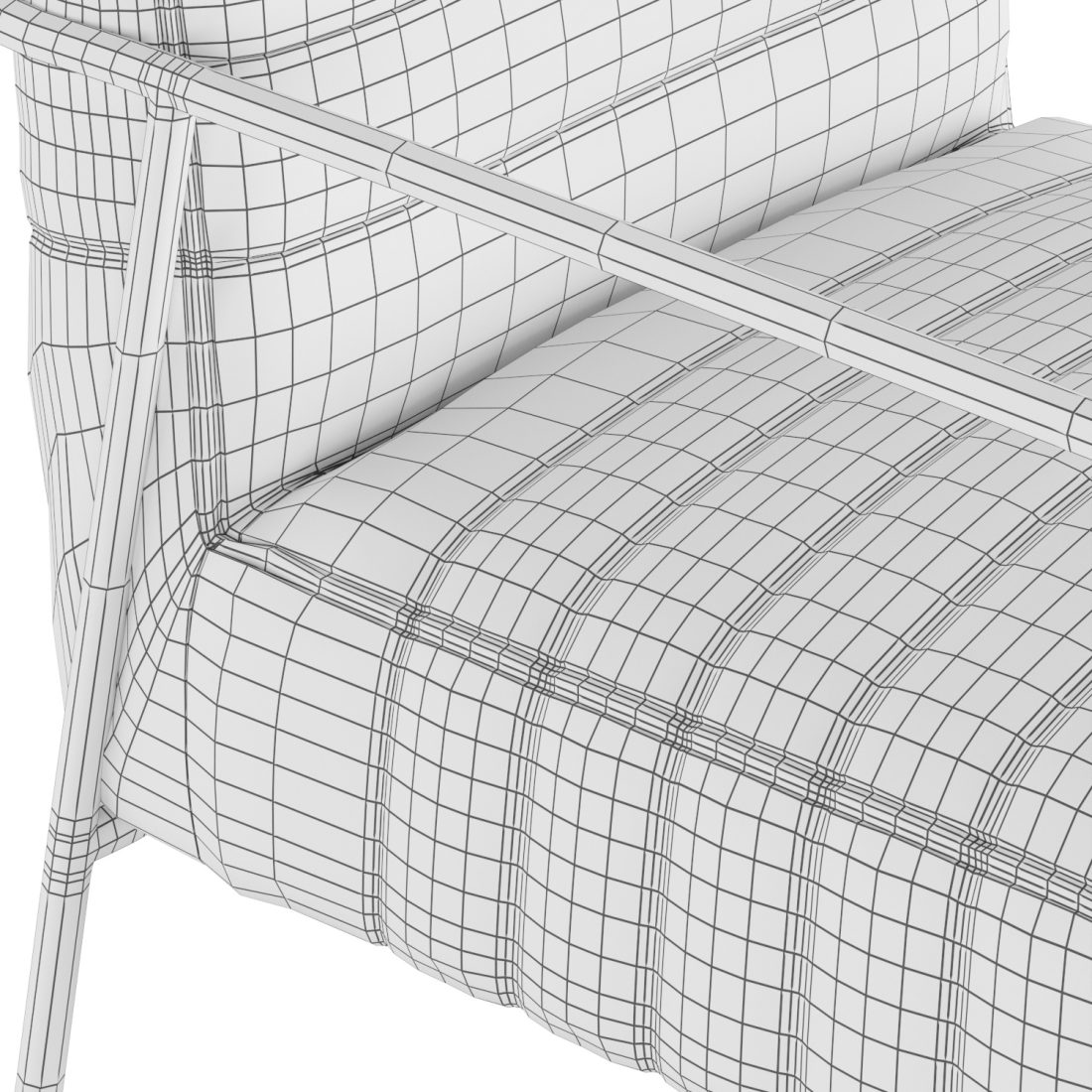 Magill Arm Chair - 3D Model for VRay, Corona