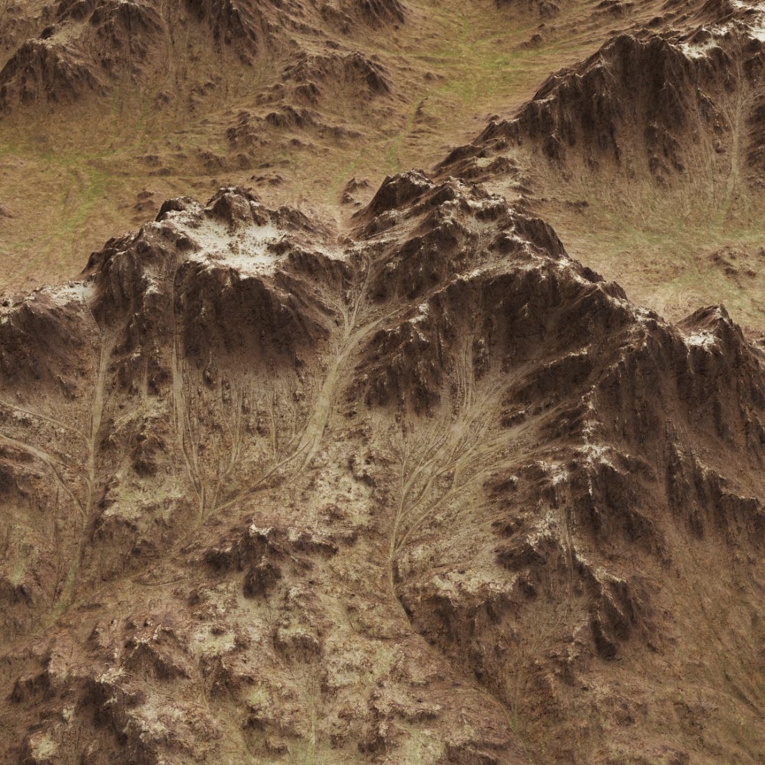 Mountains North Erosion N2 3D Model for VRay, Corona | CGMood