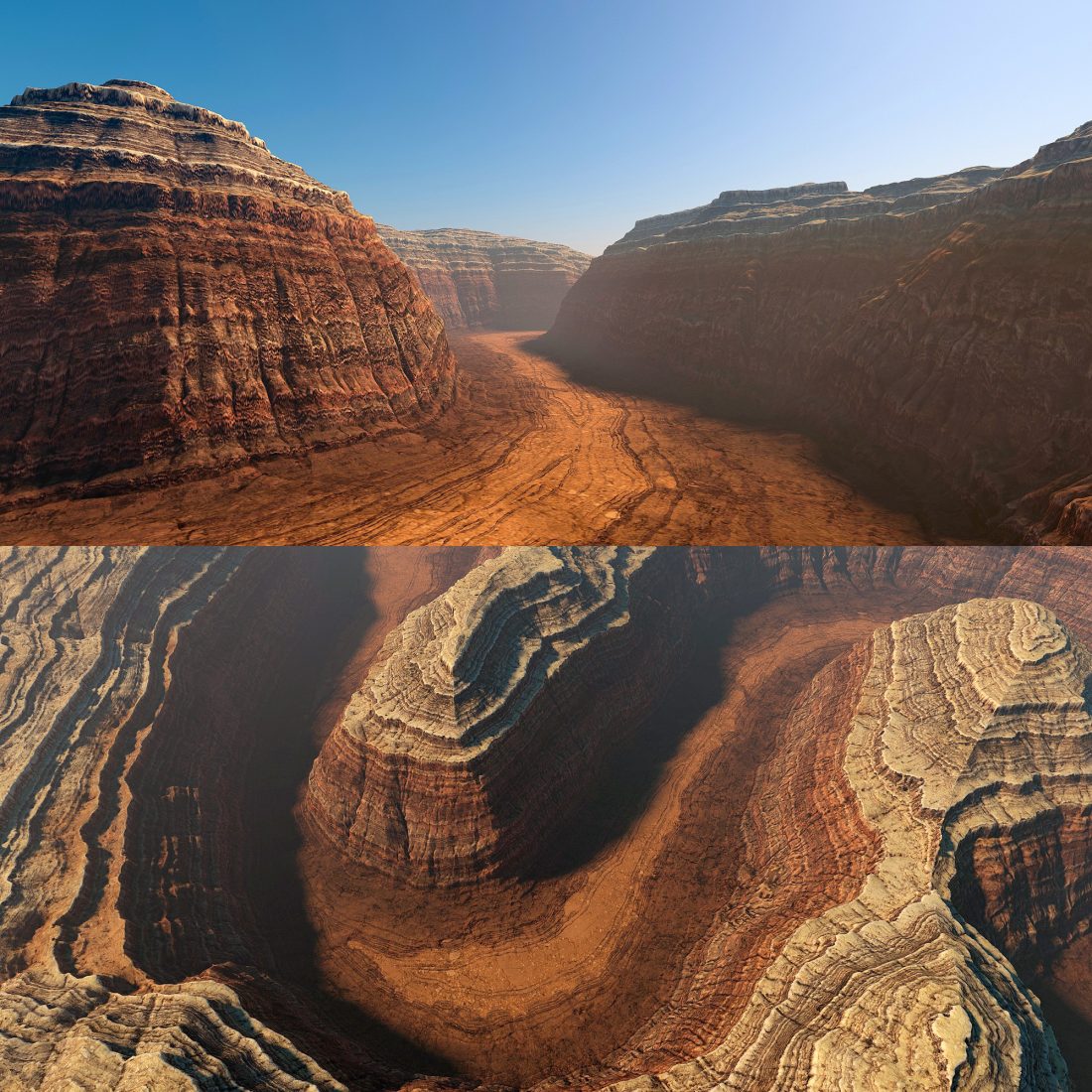 Canyon River N3 3D Model for VRay, Corona | CGMood