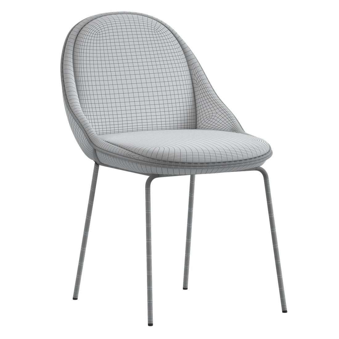 Arch Chair By Dan Form - 3D Model for VRay